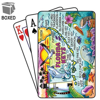 Florida Keys Map Playing Cards | Largo Cargo Co.