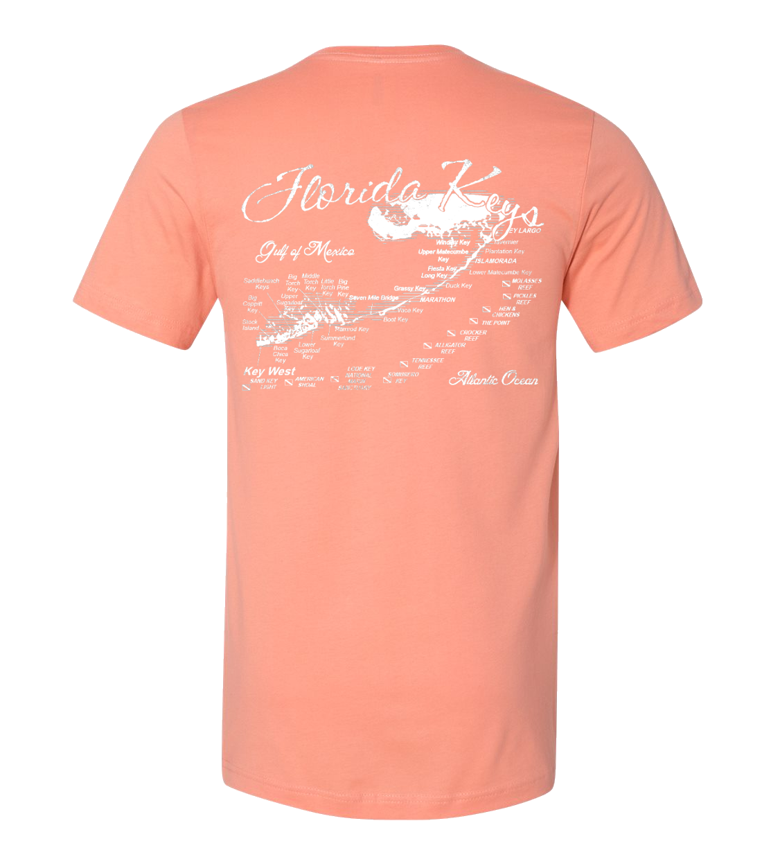 Florida Keys Map T-Shirt | Largo Cargo Co.