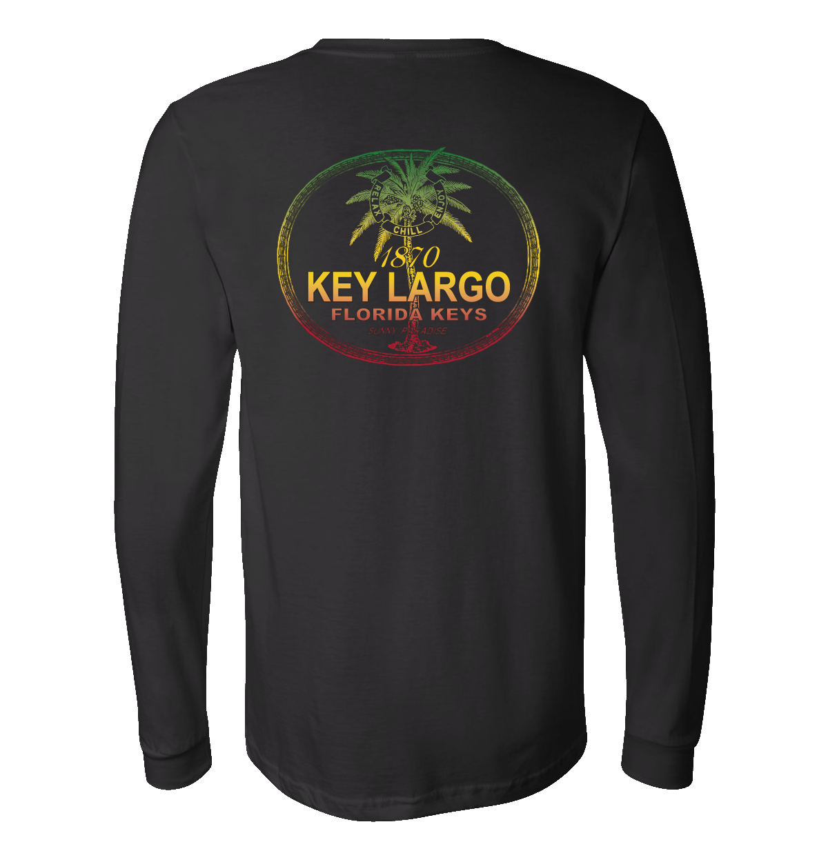 Key Largo Rasta Palm Long Sleeve Tee | Largo Cargo Co.